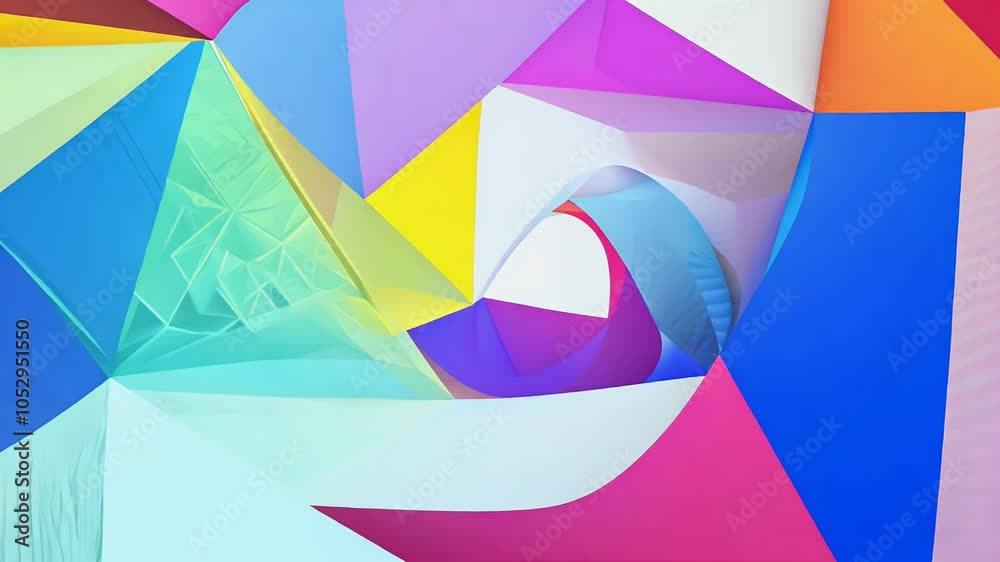 Delight abstract animation featuring dynamic collection multicolored ...