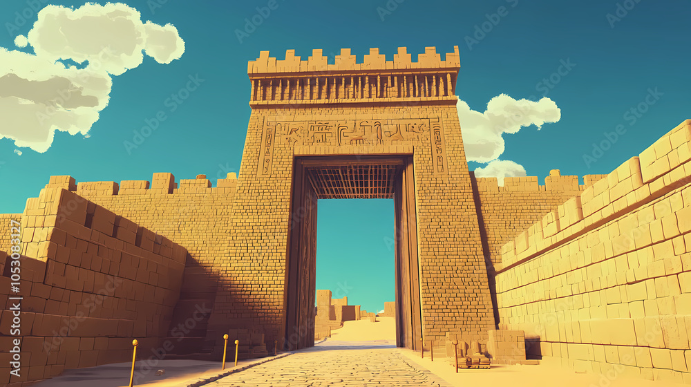 The ancient babylonian ishtar gate: a reconstruction of a city entrance ...