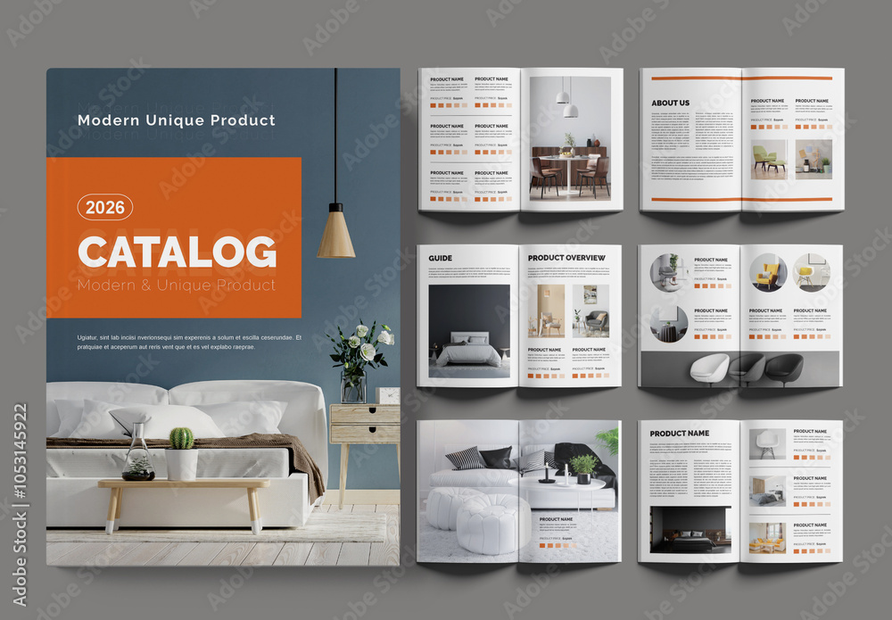 Product Catalog Layout Stock Template | Adobe Stock