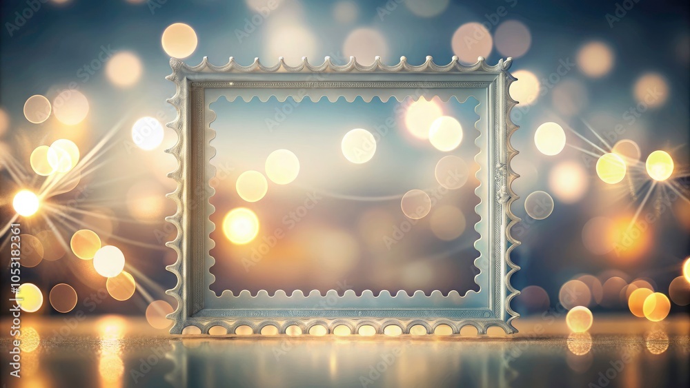 Transparent Stamp Frame with Prongs, Long Exposure Photography ...