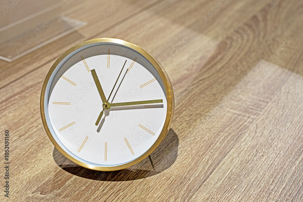 clock on the table. Changing the clock to winter and summer time. daily ...