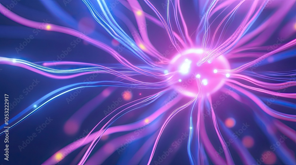 Electric Field Visualization of a Dipole Showing the Distribution of ...