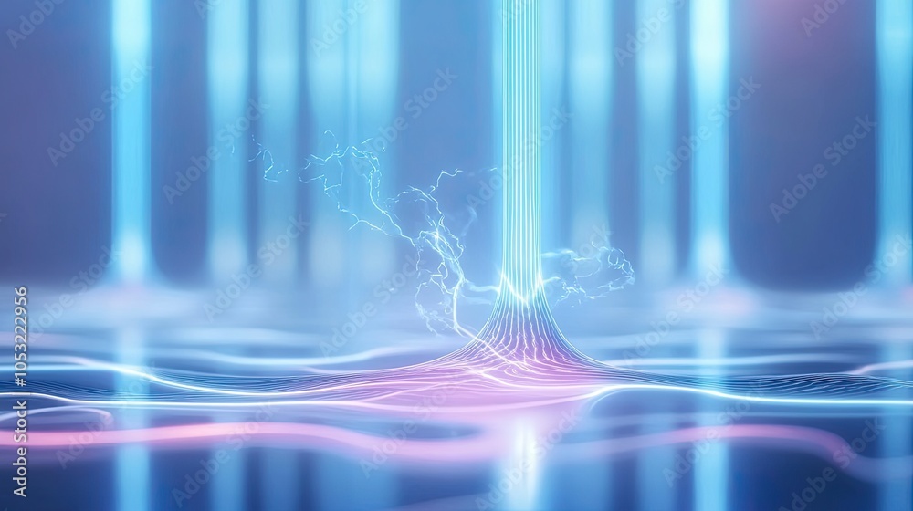Electric Field Visualization of a Dipole Showing the Distribution of ...