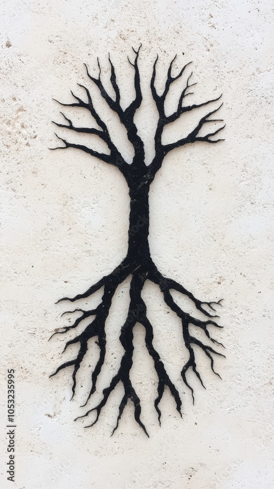 Tree of life with roots of world religions, symbolic of the unity and ...