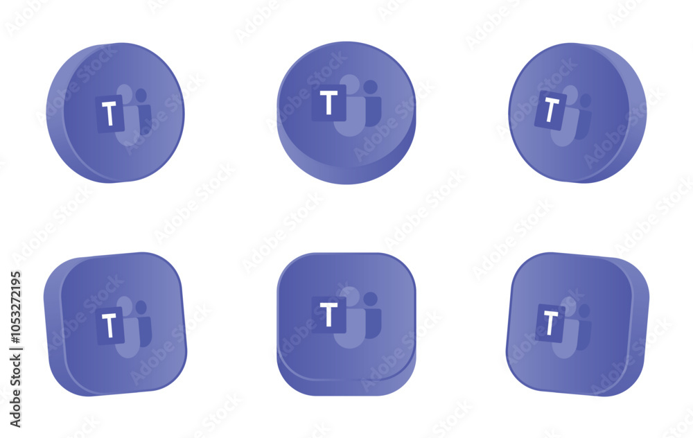 High resolution Ms teams logo icon transparent png. Vector illustration ...