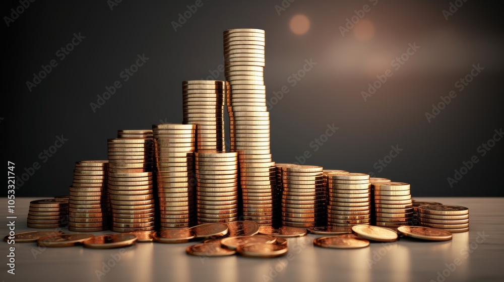 Cash growth strategies in investment portfolios illustrated by money ...