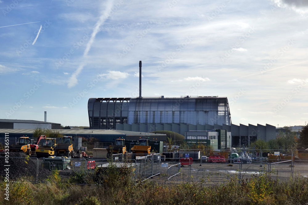 Leeds, UK 10 27 2024 Recycling and energy recovery (RERF) facility on ...