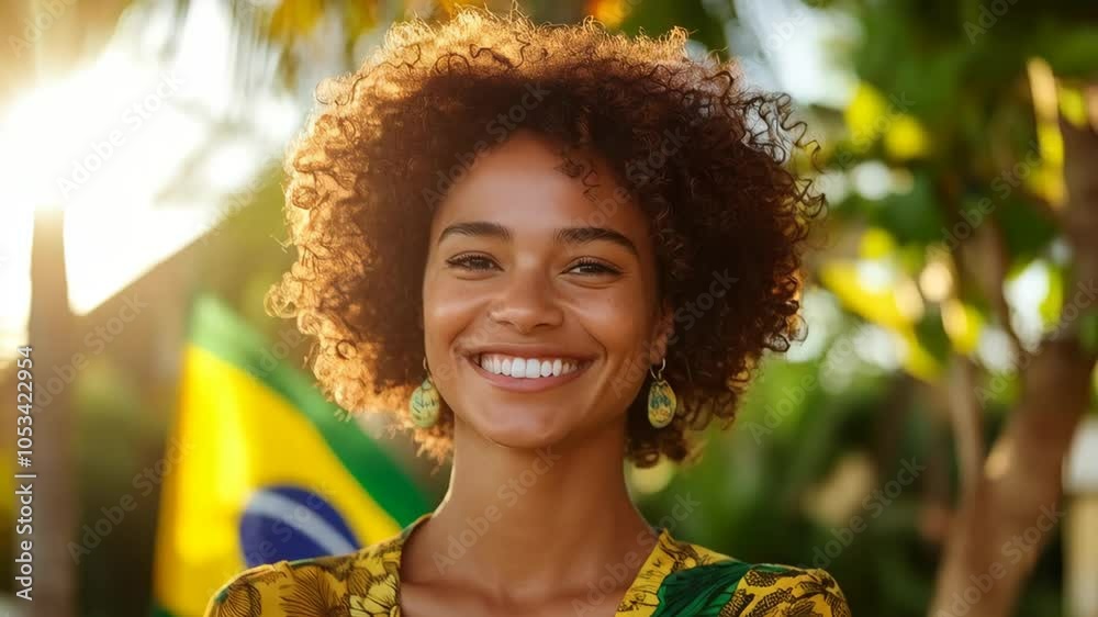 Happy young girl football fan celebrating her team victory. Latino ...