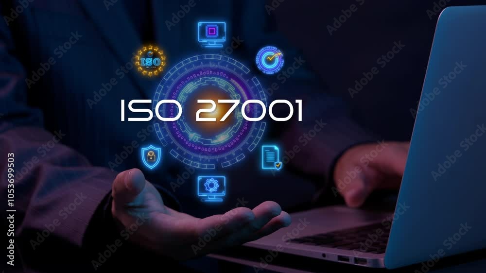 ISO 27001. International Organization for Standardization sign and ...