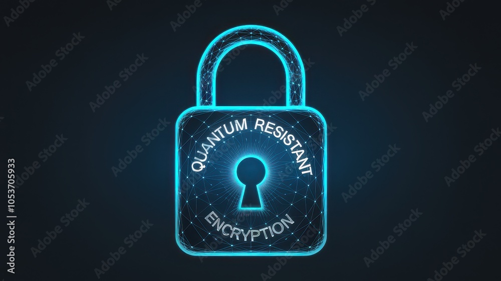 Glowing digital padlock icon symbolizing the concept of encryption data ...