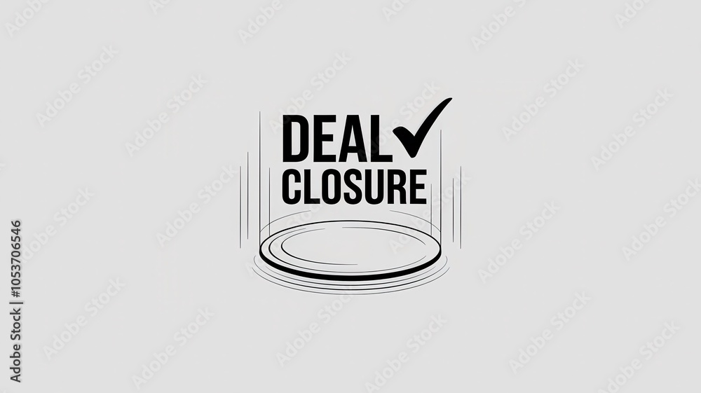 Sealed Deal Closure Symbol Representing Business Agreement Contract ...