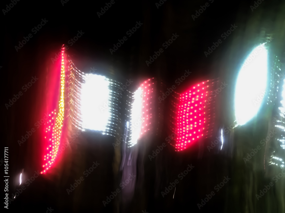 Abstract light art background with dynamic wave and spiral patterns is ...