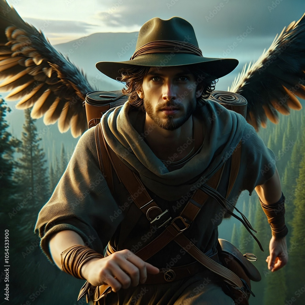 Hermes: Messenger of the Gods soaring with the speed of wind. Swift and ...