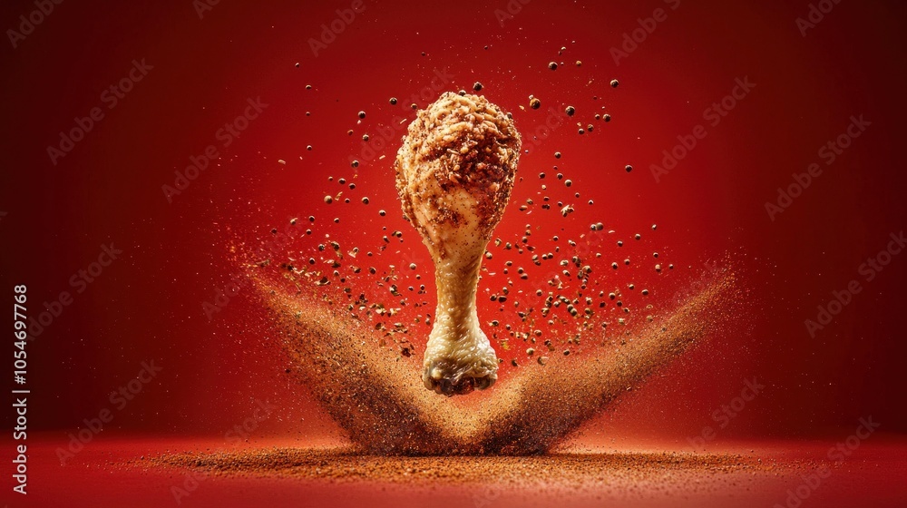 Savor the crunch of gourmet fried chicken drumsticks a flavor explosion ...