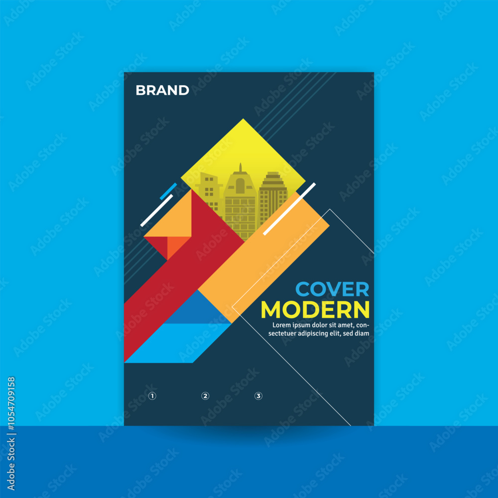 Business promotion, cover template, annual report cover design, company ...