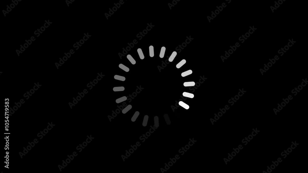 Animated of circle loading icon .Wheel loading animation video, Loading ...