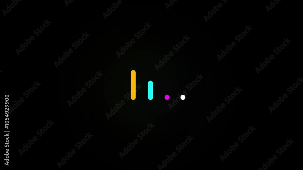 dots loading animation on dark background. Animated loader for UI ...