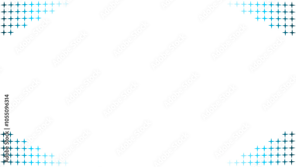 Background white blue star border. Vector can be used for banners ...