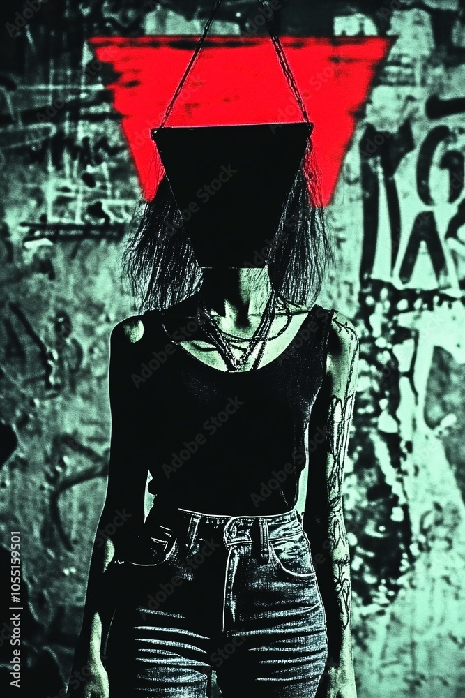 Faceless Woman with a Hidden Identity: Urban Style Portrait with ...