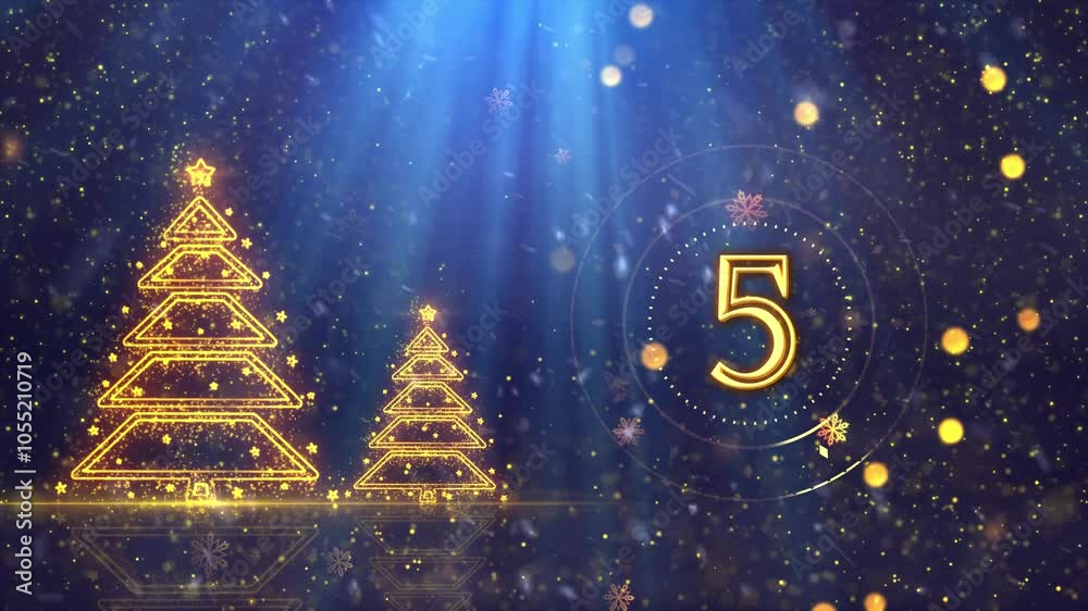 2025 Happy New Year Countdown Background Animation, Countdown Starts ...