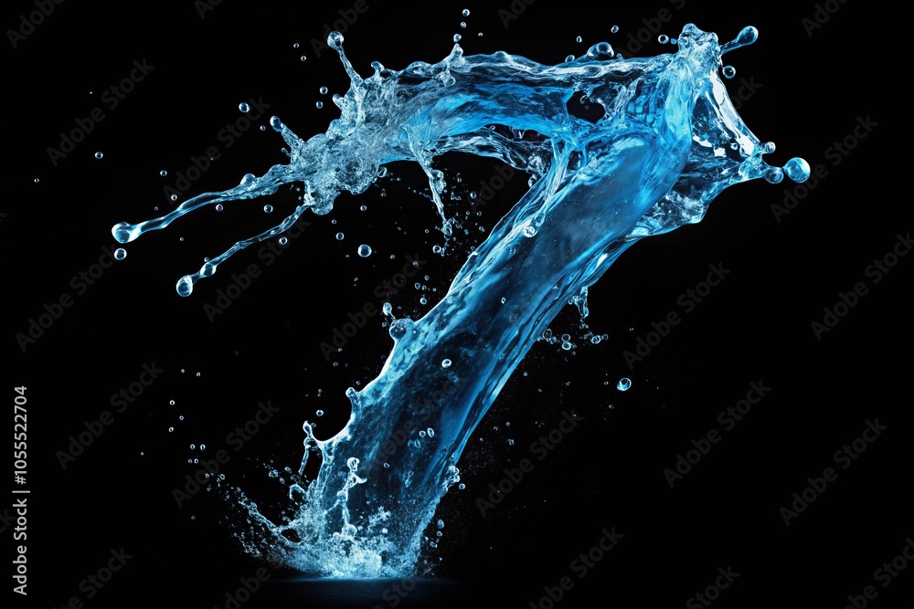 Stunning candid photography showcases Water Number 7 in vibrant blue ...