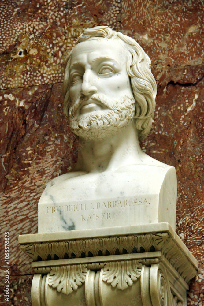 Donaustauf, Germany - October 26, 2024: Bust of the Holy Roman Emperor ...
