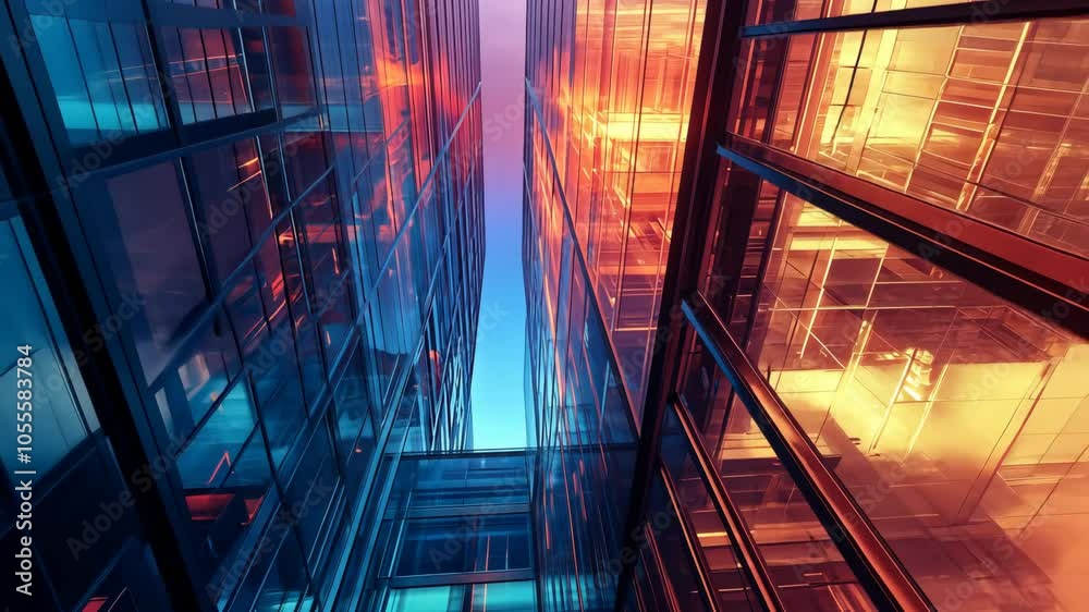 Heatmap of a skyscraper's internal temperature, with warm colors ...