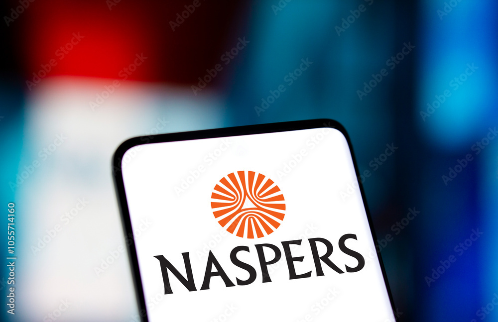 Dhaka, Bangladesh- 26 Oct 2024: Naspers logo is displayed on smartphone ...