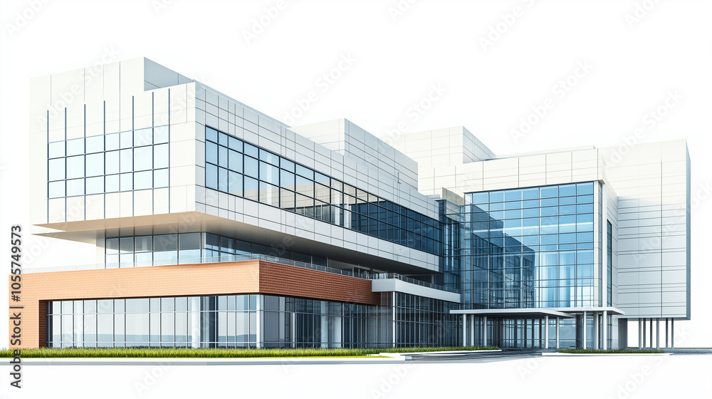 Modern Cancer Treatment Center Architecture - Minimalist Glass and ...
