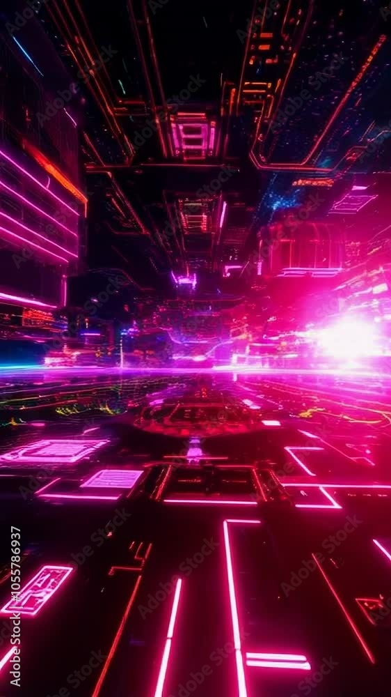 Footage with Retro Futuristic Dynamic Glitch Effect. 80s glitchy ...