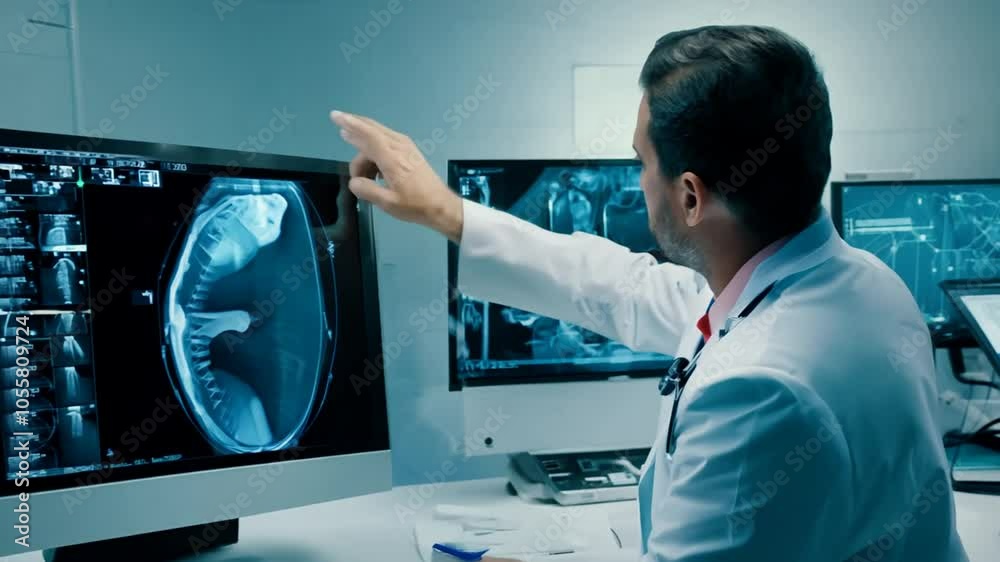 hospital's patient'sunit doctor orthopedic MRI using bone scans ...