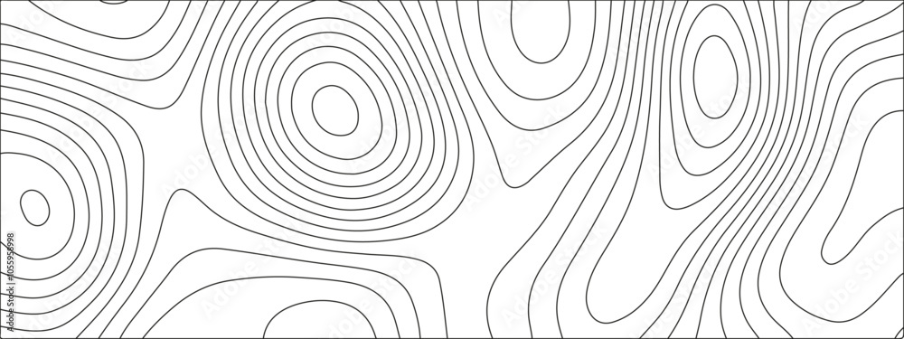 Abstract black & white wave paper curved reliefs background. Mountain ...