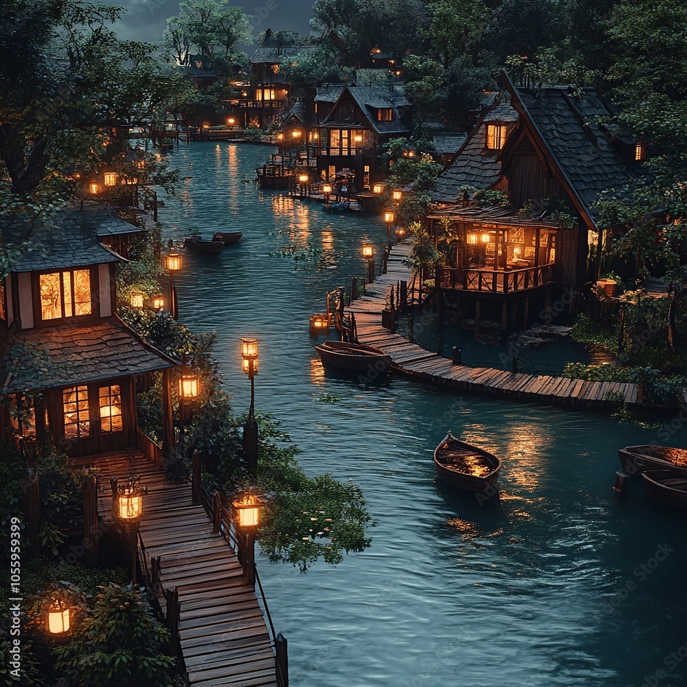 A detailed DnD battlemap depicting a villa in the Floating Flotilla ...