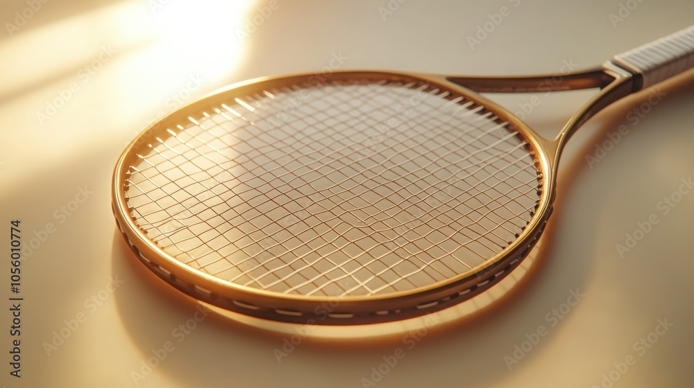 High Resolution Close-up Image of a Badminton Racket for Sport ...
