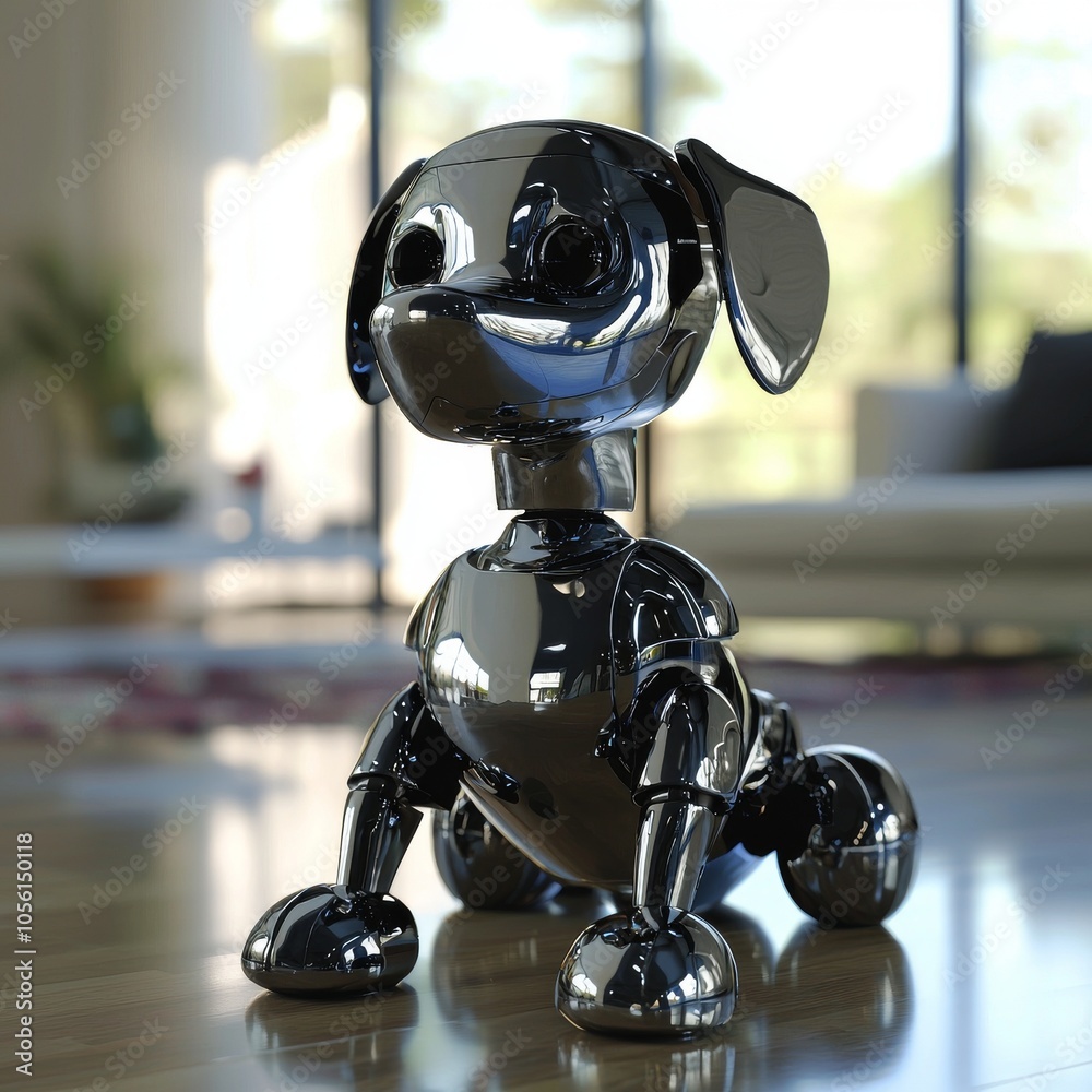 A futuristic robot dog showing the future of robotics in pets and other ...