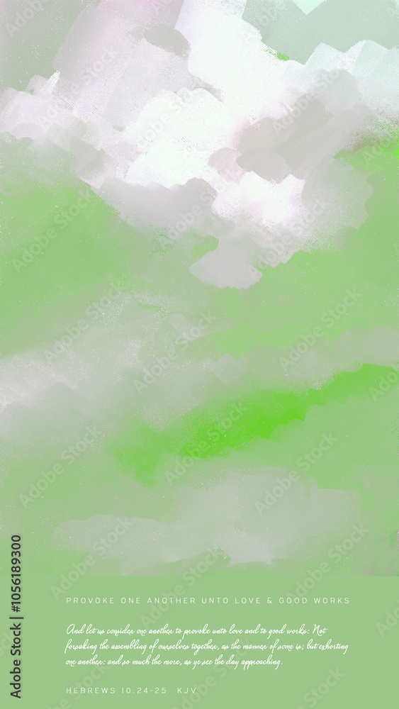 HEBREWS 10:24-25-PROVOKE ONE ANOTHER UNTO LOVE & GOOD WORKS w/ w/light ...