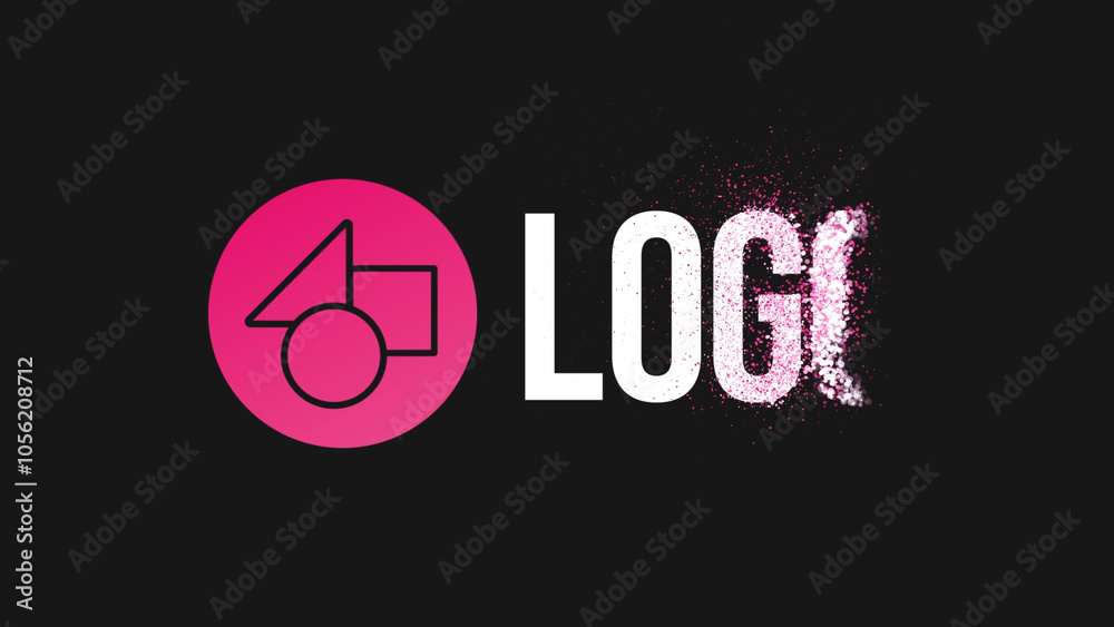 Fizzing Particle Dissolve Logo Reveal Stock Template | Adobe Stock