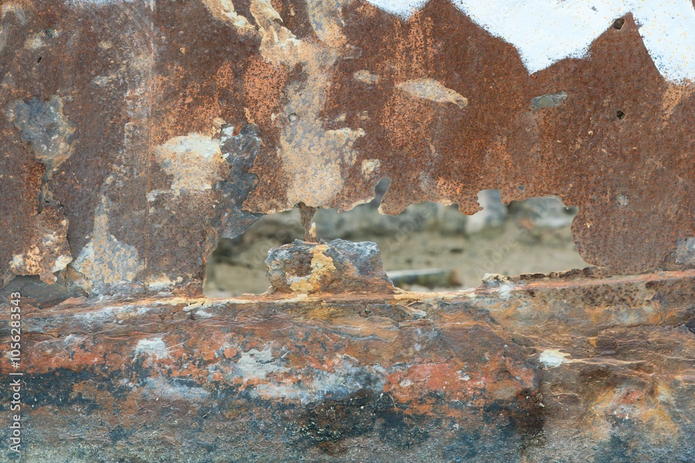 Old Corroded Rusty Metal Sheets: Textures of Time and Decay Stock Photo ...