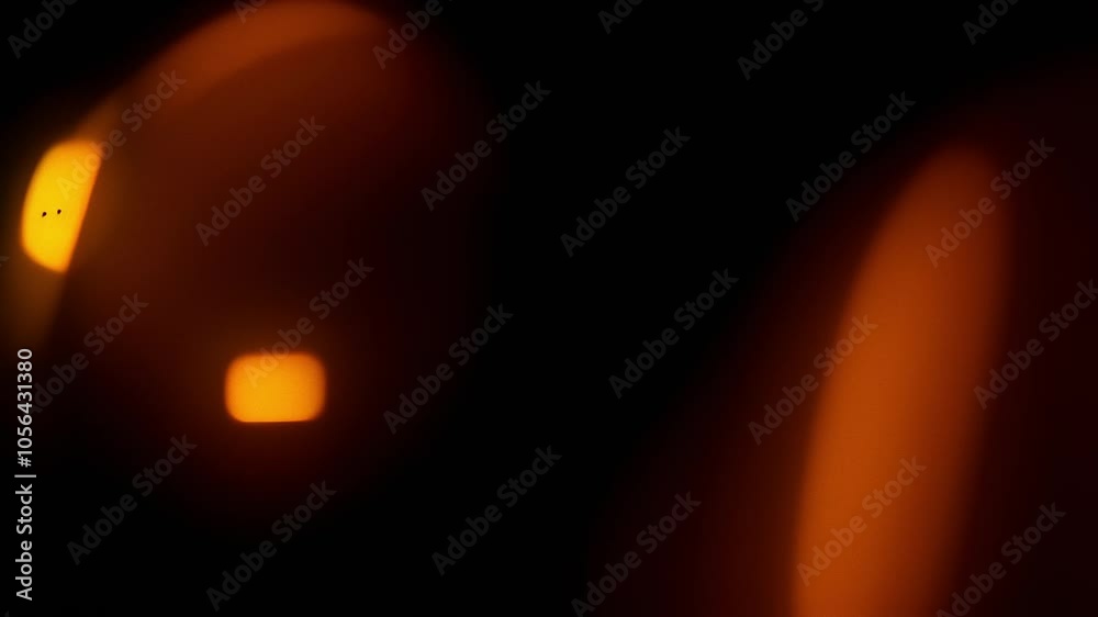 Warm orange light leak overlay with soft gradient and bokeh, perfect ...