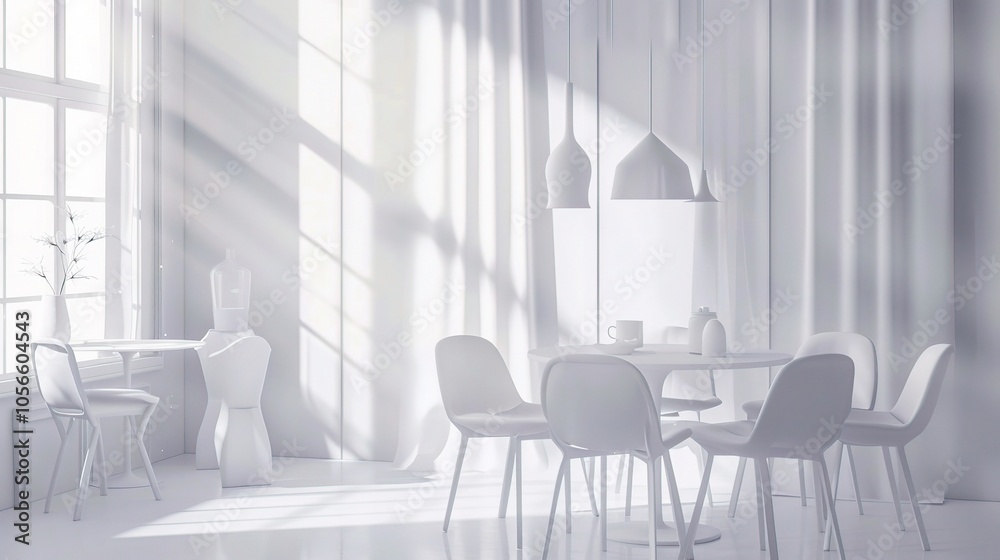 Elegant White Dining Background in the Restaurant - a sophisticated and ...