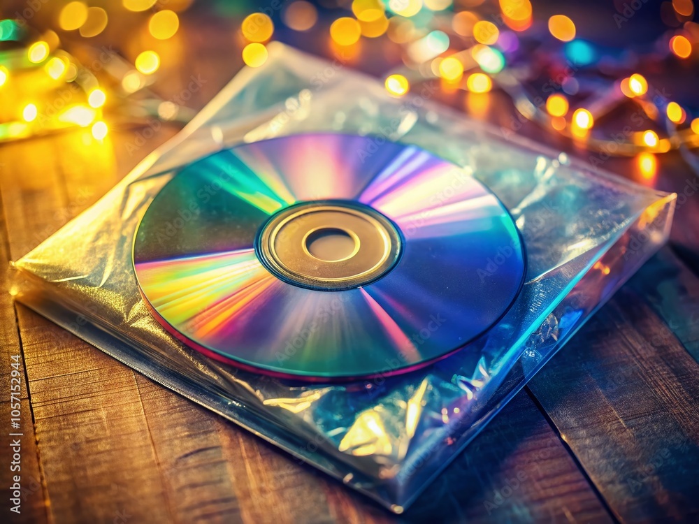 Polyethylene Packaging for CD and Vinyl Covers with Bokeh Effect and ...