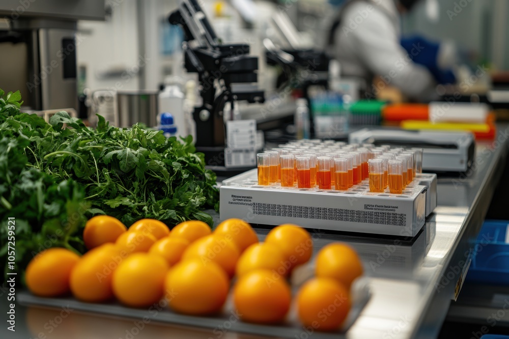 food safety evaluation, food quality testing instruments displayed on ...