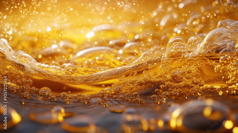Experience the Effervescent Magic Champagne Toast with Golden Bubbles ...