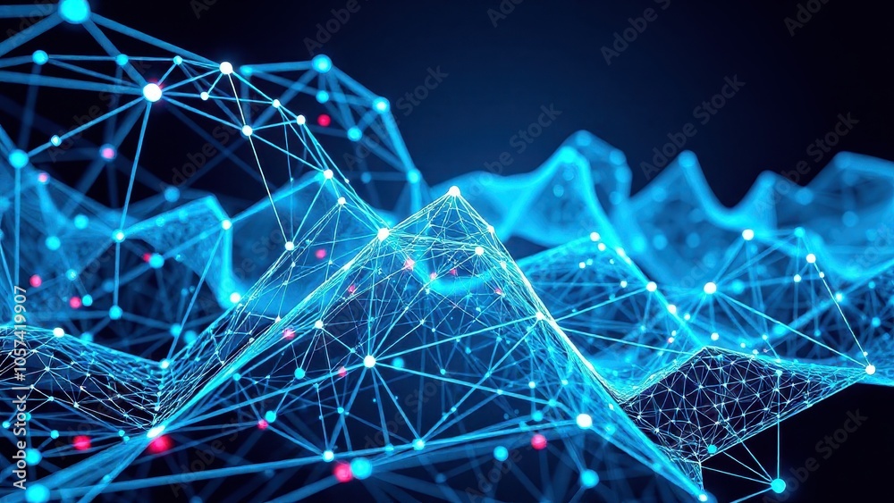 Photo & Art Print Visualization of AI image generation process, showing ...