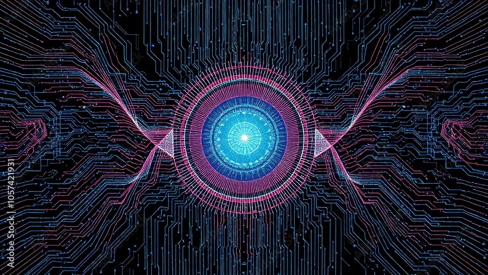 Visualization of AI image generation process, showing neural network ...