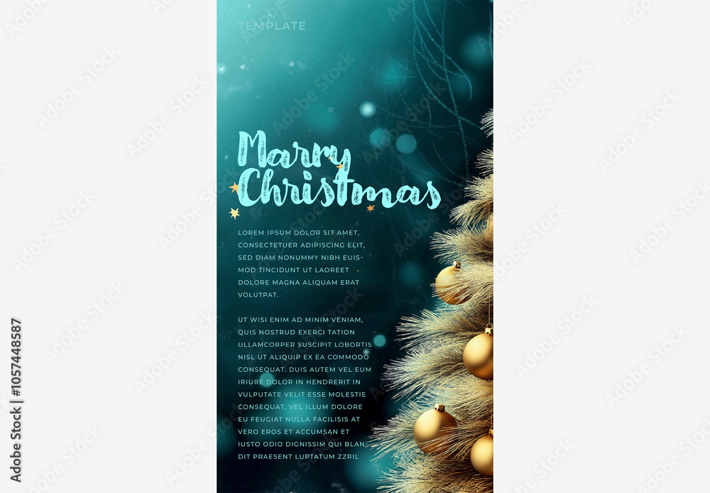 Holiday & Winter Templates: Create Stunning Christmas Cards with Gold ...