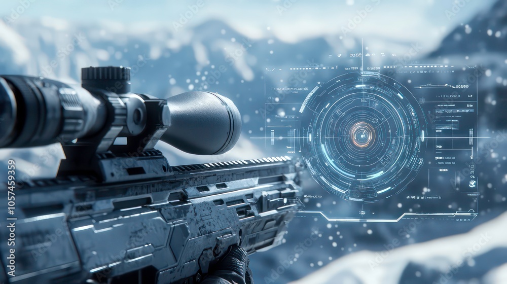 This is the sniper aim pointer. It provides futuristic eyes on military ...