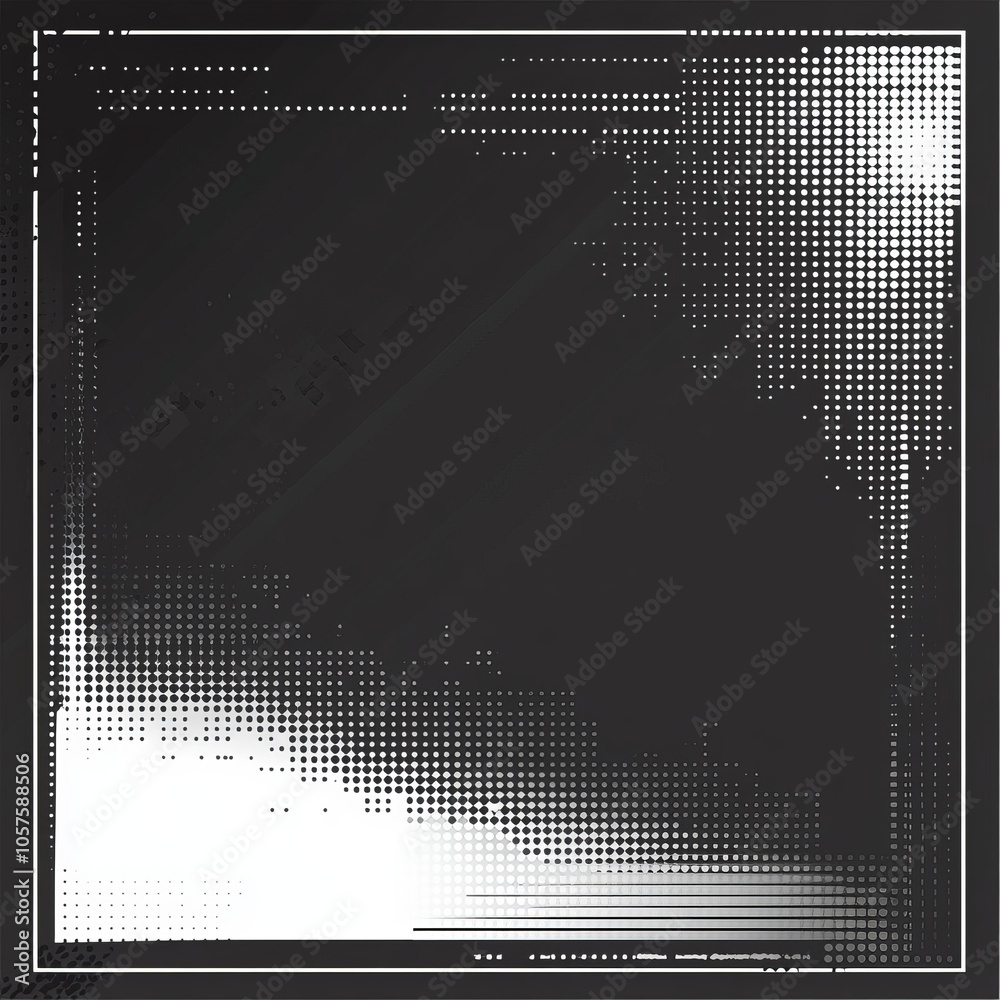 Pixelated bitmap texture with a gradient effect. a black-and-white ...