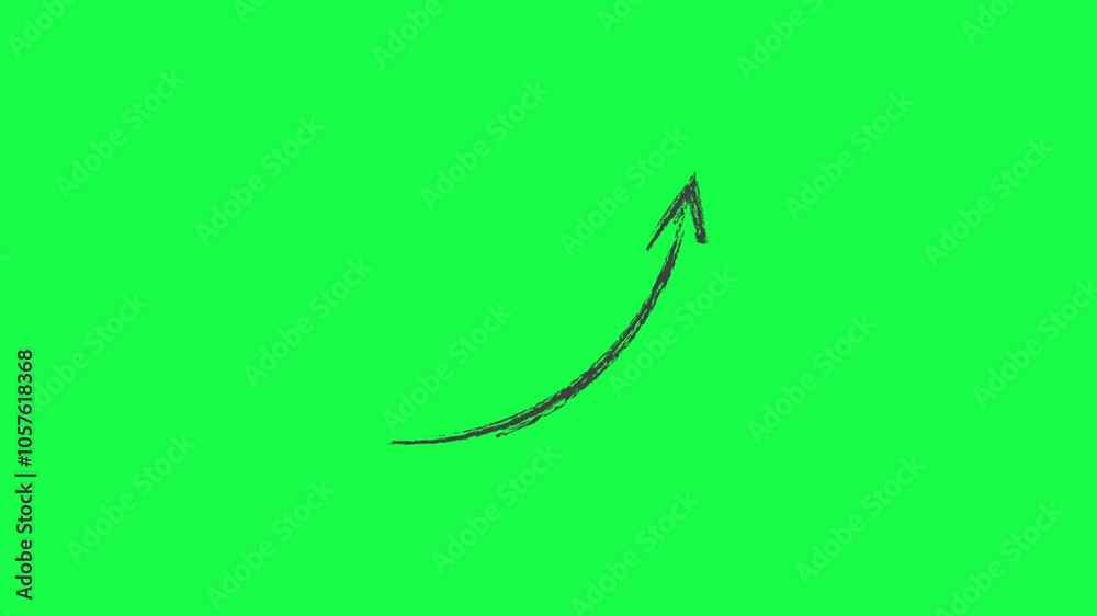 Hand drawn Arrows animation on a transparent background, Hand drawn ...