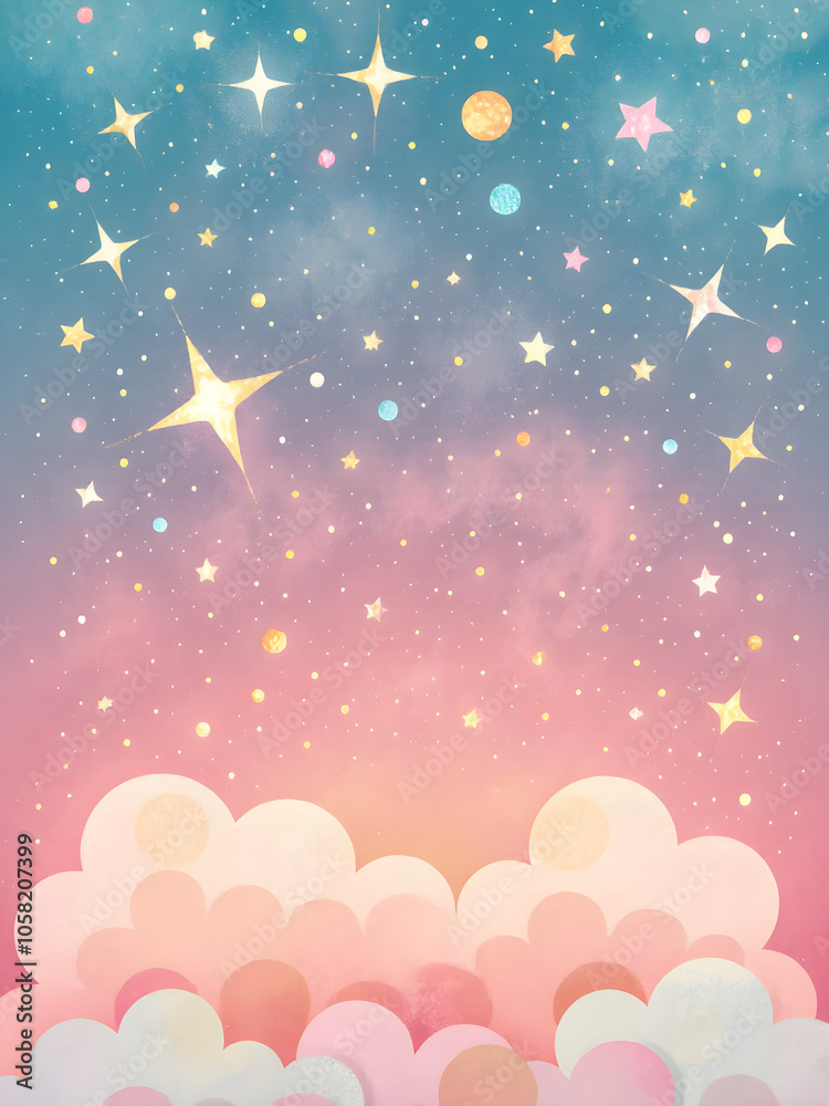 Dreamy Sky Awakening Stock Illustration | Adobe Stock